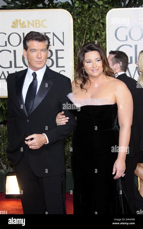 Actor Pierce Brosnan And His Wife Keely Shaye Smith For The 66th Annual