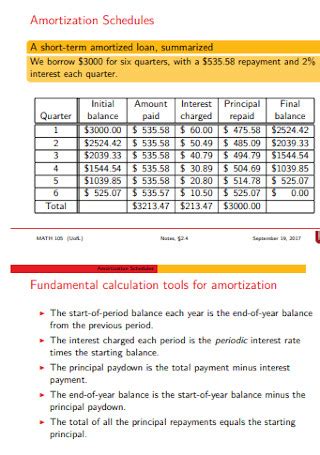 28 FREE Amortization Schedule Samples To Download