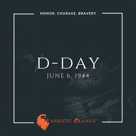 Analytic Orange Today Marks The 76th Anniversary Of D Day We