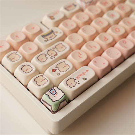 Keycap Moa Heo Con Hồng Cute Kicap