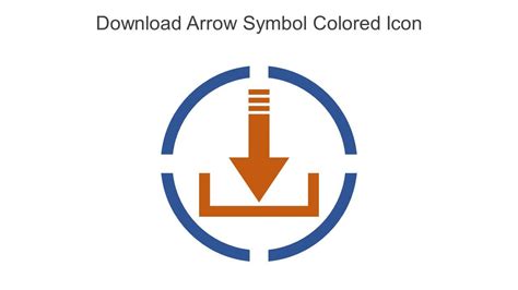 download arrow symbol colored icon in powerpoint pptx png and editable