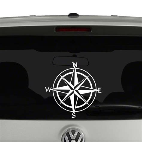 Compass Nautical Hiking Vinyl Decal Sticker • Cosmic Frogs Vinyl