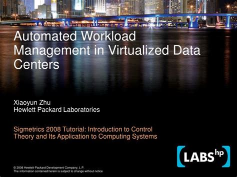 Ppt Automated Workload Management In Virtualized Data Centers