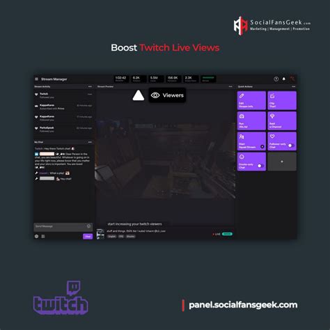 Buy Twitch live views-Socialfansgeek-Premium and Real Twitch views