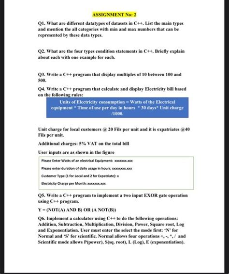 Solved Assignment No 2 Q1 What Are Different Datatypes Of