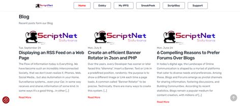 Displaying An Rss Feed On A Web Page Scriptnet Solutions Blog