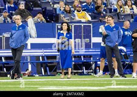 Indianapolis Colts Owner Carlie Irsay Gordon Comes Onto The Field