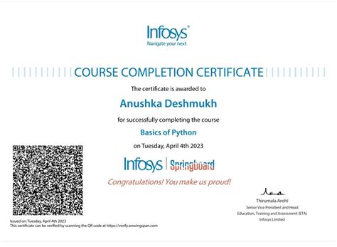 Anushka Deshmukh On Linkedin Successfully Completed The Course