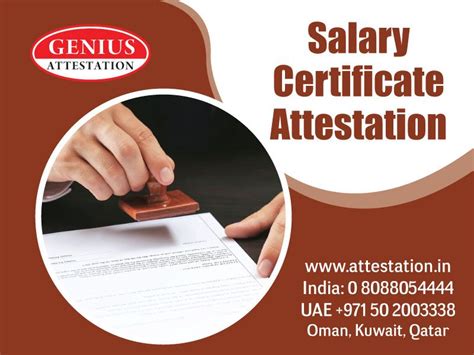 Salary Certificate Attestation Services Salary Certificate Poster Design Layout