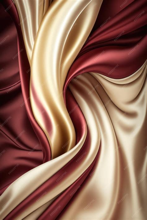 Premium Ai Image Colourful Silk Shiny And Crumpled Fabric Textures