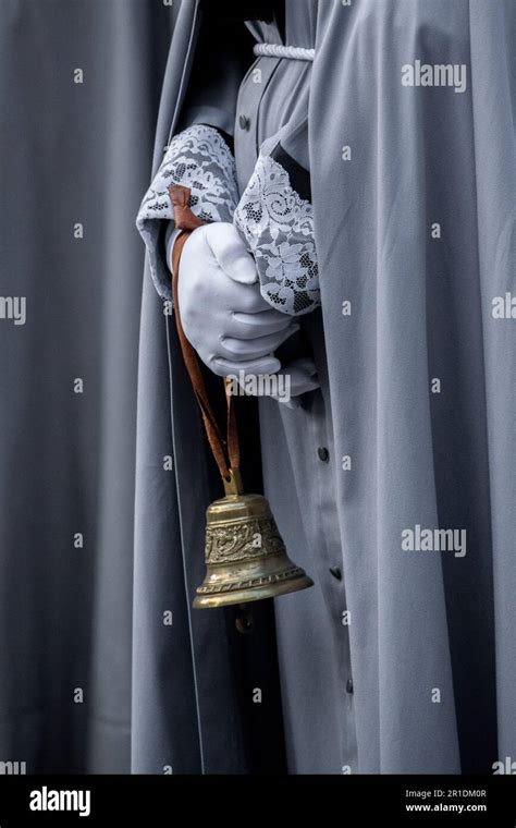 Detail Of Members Of The Penitential Brotherhood Of The Sacred Passion Of Christ In Procession