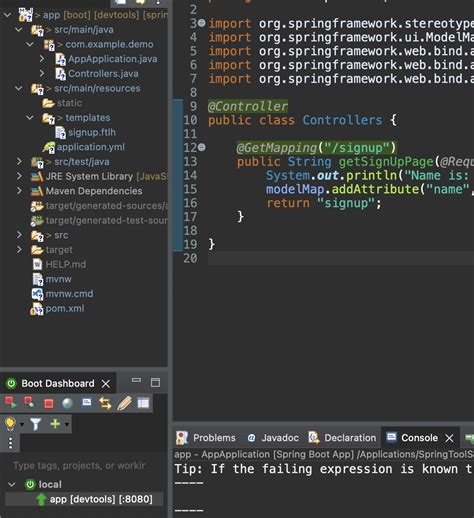 Java Getting The Following Has Evaluated To Null Or Missing From
