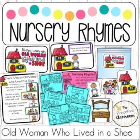 There Was An Old Woman Who Lived In A Shoe Nursery Rhyme Mini Unit