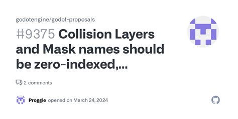 Collision Layers And Mask Names Should Be Zero Indexed Consistent With Underlying Collision Bit