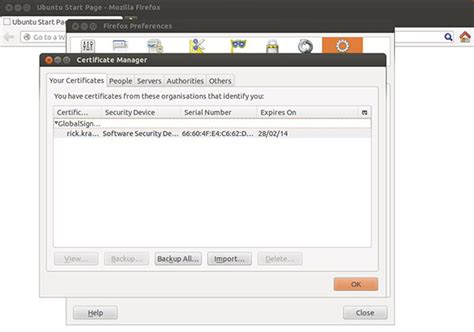 Install PKCS File Linux Ubuntu Using Firefox Install PKCS File Linux Ubuntu Using
