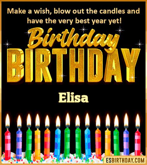 Happy Birthday Elisa Gif Images Animated Wishes Gifs