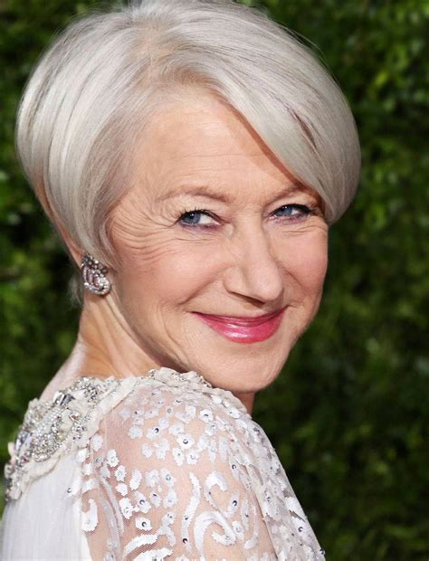 Download Helen Mirren Celebrity Silver Hair Wallpaper