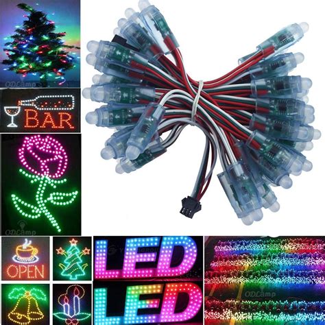 50leds F12mm Ws2811 2811 Ic Full Color Pixel Led Module Light Input Dc