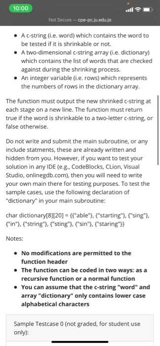 Solved 1000 Not Secure Cpo Pc Jo Assignment 4 A