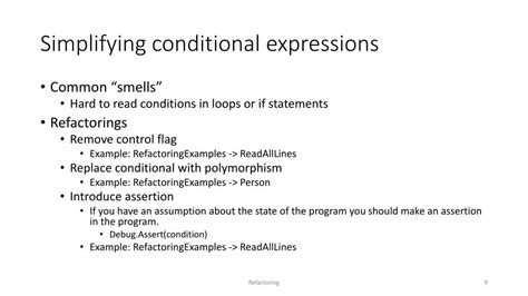 Ppt Refactoring Powerpoint Presentation Free Download Id2386718