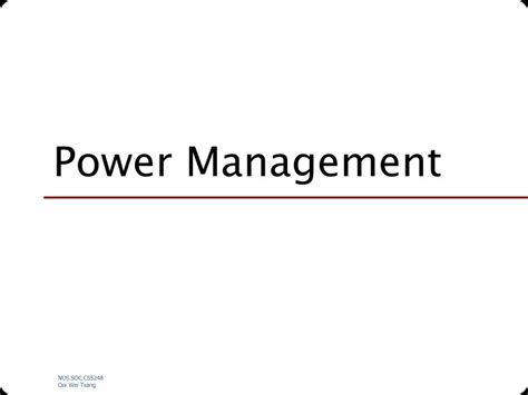 PPT Optimizing Power Management In Mobile Multimedia Devices PowerPoint Presentation ID 9548229