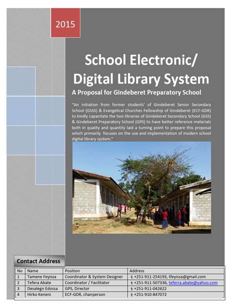 Digital Library Proposal Short Pdf Libraries Global Positioning