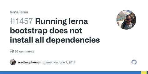 running lerna bootstrap does not install all dependencies · issue 1457