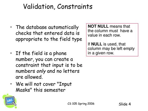 Ppt Creating Tables Setting Constraints And Datatypes Powerpoint