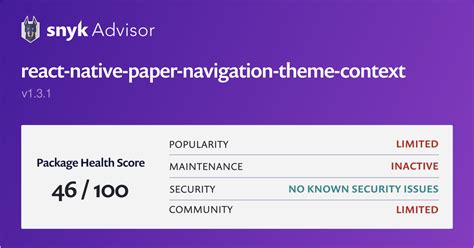 React Native Paper Navigation Theme Context Npm Package Snyk