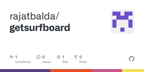 GitHub Rajatbalda Getsurfboard