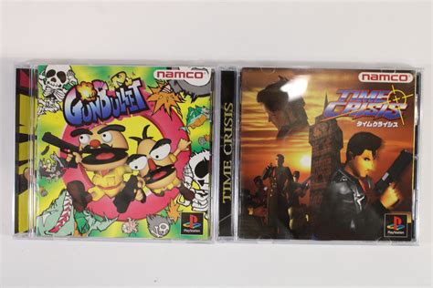 Namco Npc 103 Guncon Light Gun Controller With Time Crisis And Gunbullet B Playstation Ps1