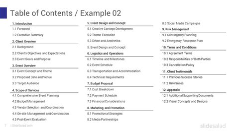 Event Planning Proposal Google Slides Template Designs SlideSalad