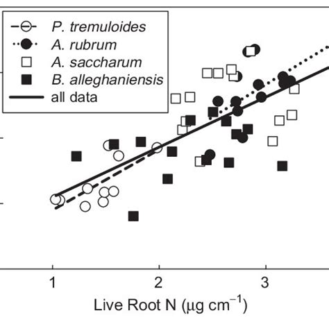 Proportion Of Fine Root Length Across Root Diameter Classes For Both Download Scientific