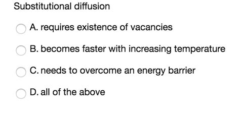 Solved Substitutional Diffusion Requires Existence Of