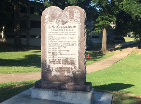 Ten Commandments Monument Installed On Ar State Capitol Grounds