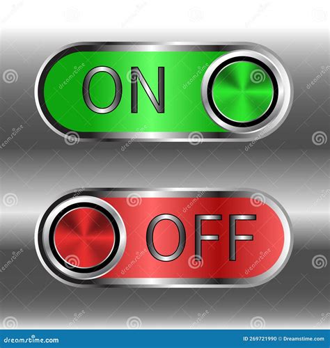 On Off Vector Icon Switch Button Sign On Off Switch Symbol Stock Illustration Illustration