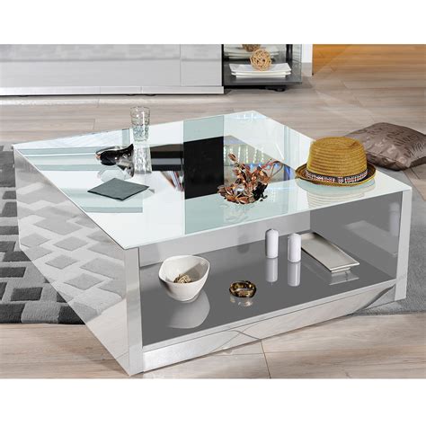 Table Basse Laquée Blanche Kengo Lestendancesfr