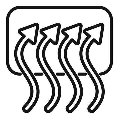 Car Interior Air Vent Icon Outline Vector Auto Engine 15151764 Vector