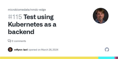 Test Using Kubernetes As A Backend Issue Microbiomedata Nmdc Edge GitHub
