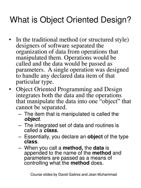 PPT COP Object Oriented Analysis And Design PowerPoint Presentation ID