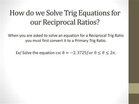 Ppt Solving Trig Equations Day 1 Powerpoint Presentation Free