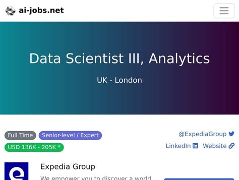 Hiring Data Scientist Iii Analytics In Uk London Raimljobs