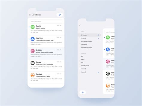 Dribbble Emailapppng By Gradeant
