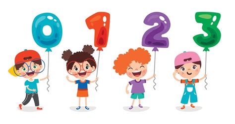 Set Of Colorful Flat Numbers 13474159 Vector Art At Vecteezy