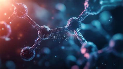 Close Up Depiction Of Interconnected Molecules Glowing In Soft Pink And Orange Hues Symbolizing