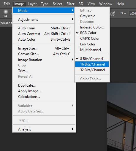 8 Vs 16 Bit In Photoshop