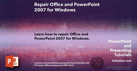 Repair Office And PowerPoint For Windows