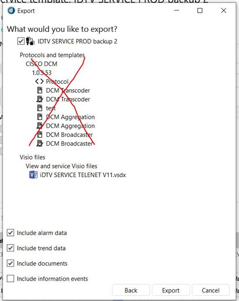 Service Template Backup Without Services Dataminer Dojo