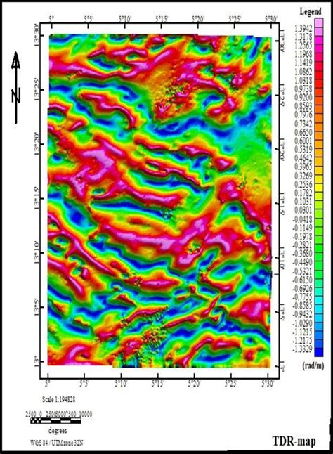 Map Of The Total Horizontal Gradient Of Tilt Angle Download