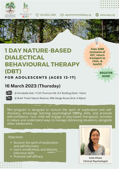 Nature Based Dialectical Behavioural Therapy Dbt For Teens